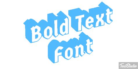 Bold Text Font Font Animated  Logo Designs
