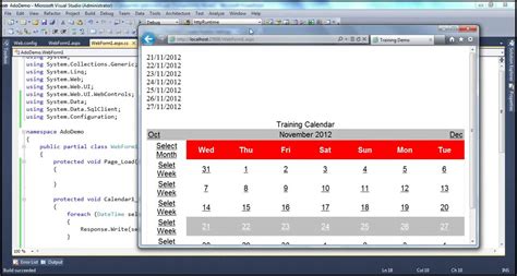 Asp Net Calendar Control Properties And Events Part 33 YouTube