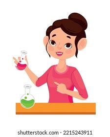 Chemical Teacher Teaching Flask Stock Vector Royalty Free Shutterstock