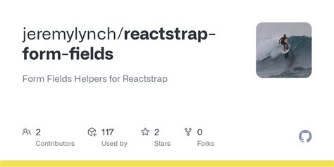 Github Jeremylynchreactstrap Form Fields Form Fields Helpers For