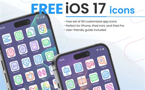 Free Ios 17 Iphone Icon Set 359614 Templatemonster