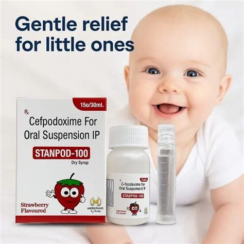 Cefpodoxime Proxetil 100 Mg Oral Suspension Packaging Type Bottle At