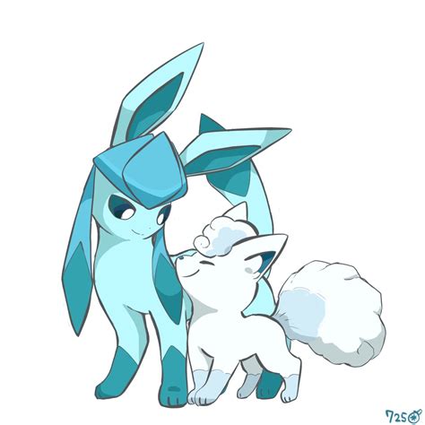 Nanikoreon Alolan Vulpix Glaceon Nintendo Pokemon Highres Alolan
