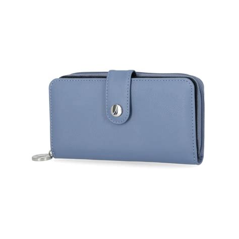 Nautica Be Shore Womens Wallet Rfid Blocking Zip Around Clutch