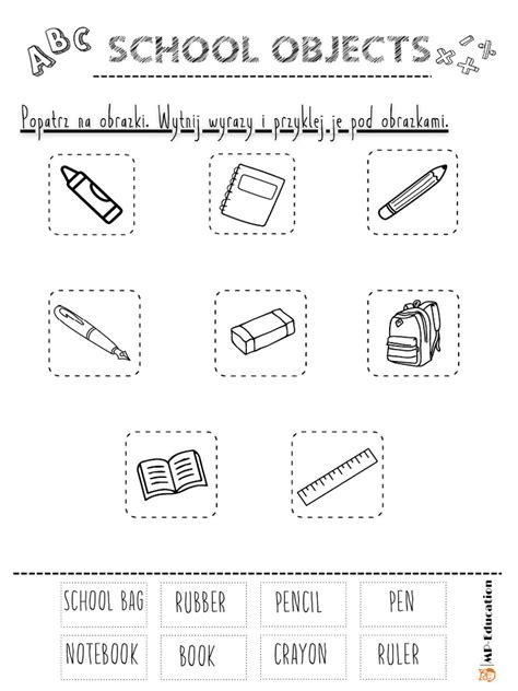 School Objects Pdf
