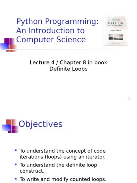 Lecture 4 Definite Loops Pdf
