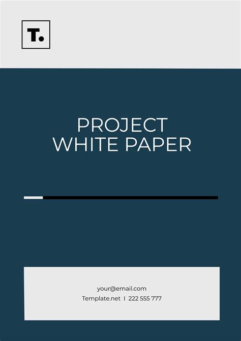 free project white paper template to edit online