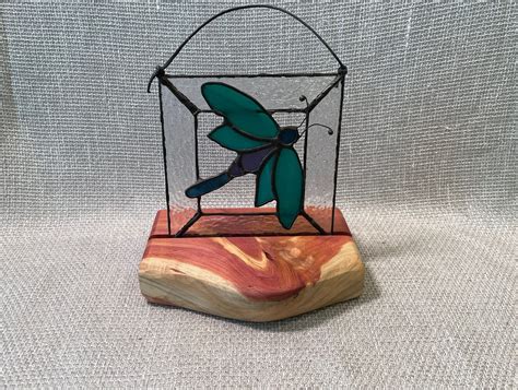 Fused Glass Stand Cedar Display Stand For Art Stained Glass Display