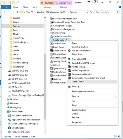 Create System Restore Point Shortcut In Windows 10 Tutorials