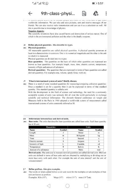 SOLUTION Class9 Physics Chapter 1 Solved Long Questions Studypool