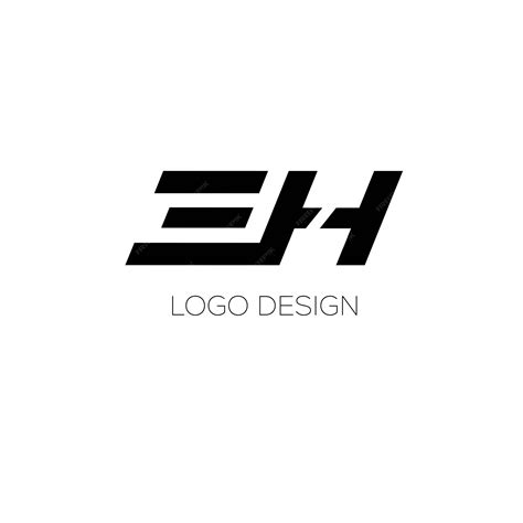 Premium Vector Eh Initial Letter Logo Design