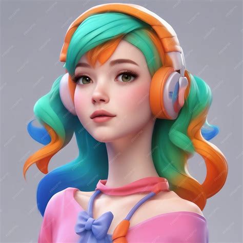 Premium Ai Image 3d Game Girl