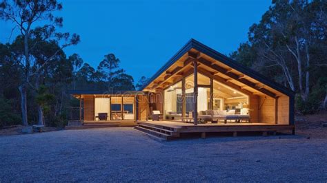 Cabin Interior Nighttime Stock Image Image Of Lighting 376841107