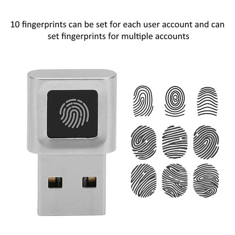 Getuscart Usb Fingerprint Reader For Windows Hello Portable Security