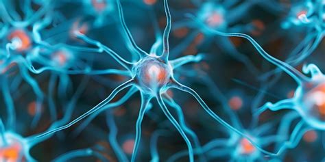 Closeup Image Of Interconnected Neurons Illustrating Concepts Related To Neuroscience And Brain