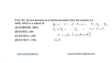 Isro 2015 Dbms Relational Model Isro Test Series Solutions Adda