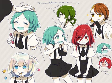 Phosphophyllite Diamond Cinnabar Rutile Jade And More Houseki No Kuni Drawn By Ton