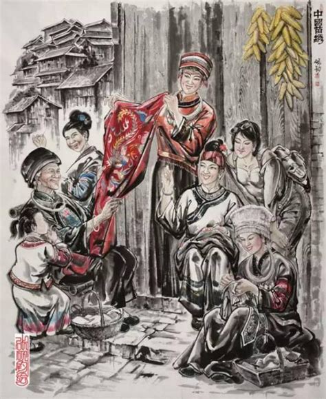 著名畫家張硯鈞水墨人物作品欣賞 每日頭條
