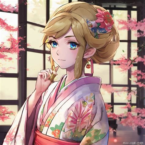 Zelda In Kimono By Michal7 On Deviantart