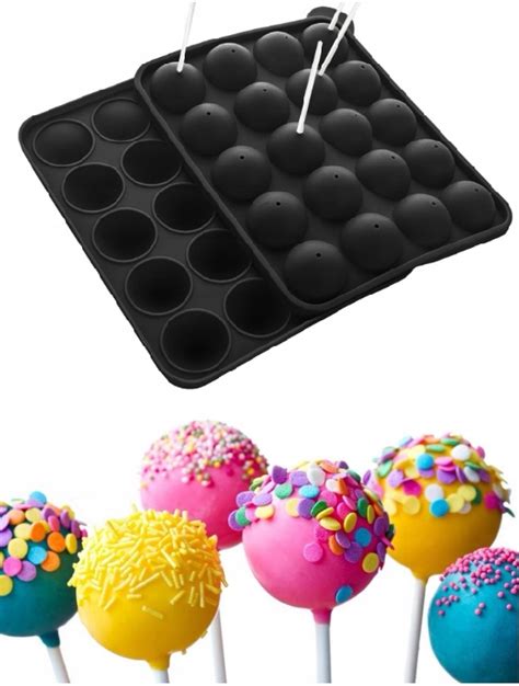 FORMA SILIKONOWA DO CIASTECZEK LIZAKÓW CAKE POPS PATYCZKI