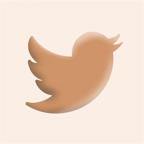 light brown twitter icon artofit