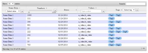 Yadcf Datatables Tags For Mysql Database Ajax Serverside False