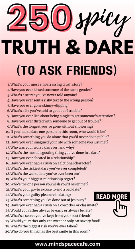 Best 13 350 Truth Or Dare Questions Spicy Fun And Flirty Ideas For