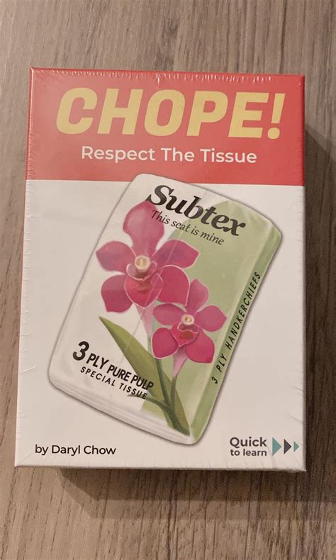 Chope Respect The Tissue Card Game Hobbies And Toys Toys And Games On