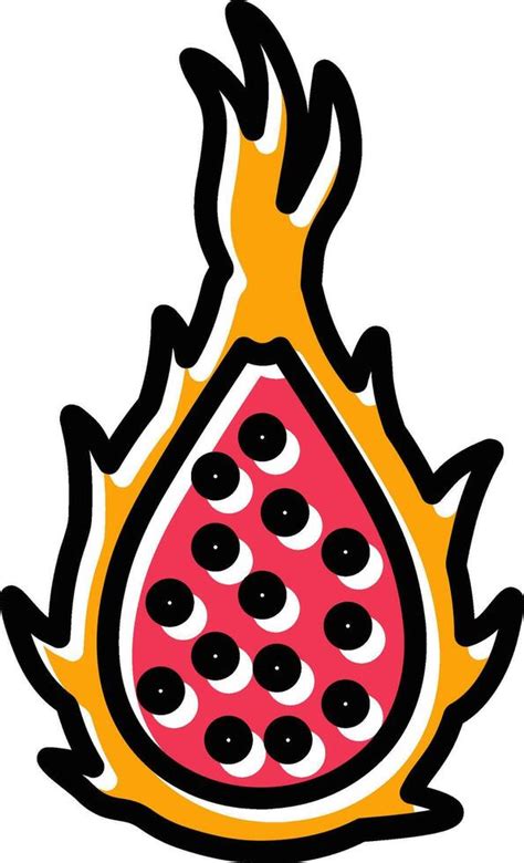 Dragon Fruit Vector Icon 41795430 Vector Art At Vecteezy