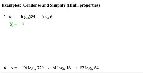 Solving And Simplifying Log Equations Youtube