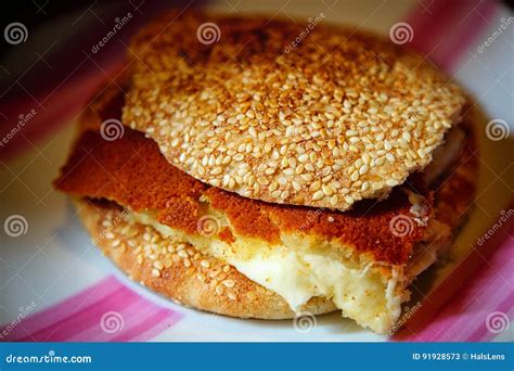Kneffeh Stock Image Image Of Close Food Breakfast 91928573