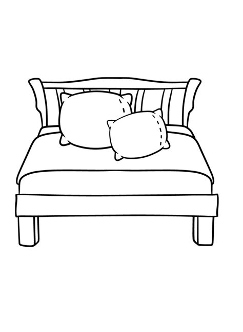 Dibujos De Cama Para Colorear E Imprimir Coloringlib