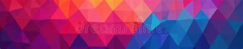 Interlocking Triangles Vibrant Color Gradients Sharp Angles Polygon Digital Stock