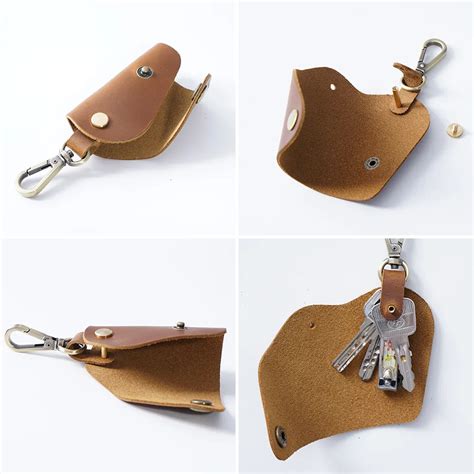 Personalized Mini Leather Key Pouch Functional Portable And Stylish