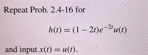 solved find the systems zero state response y t using the