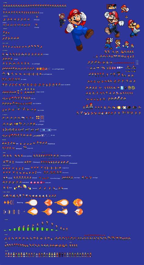 New Ssbu Super Mario Sprite Sheet By Mariopro008 On Deviantart