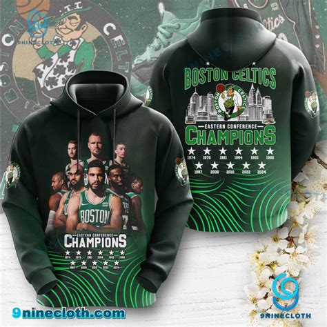 Boston Celtics Eastern Conference Champions 2024 T Shirt Hoodie