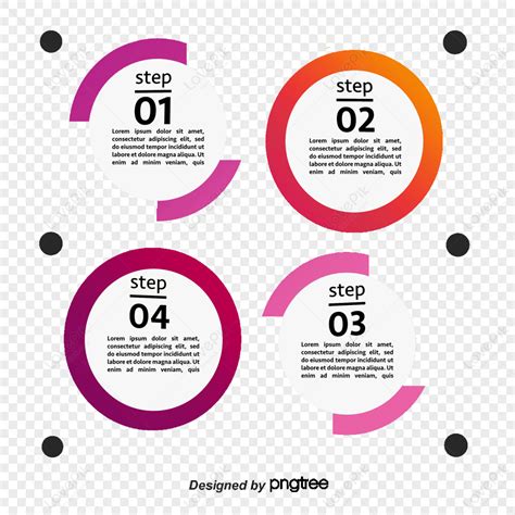 컬러 서클 Infographic 사업 전단 나열한 것 Png 일러스트 무료 다운로드 Lovepik