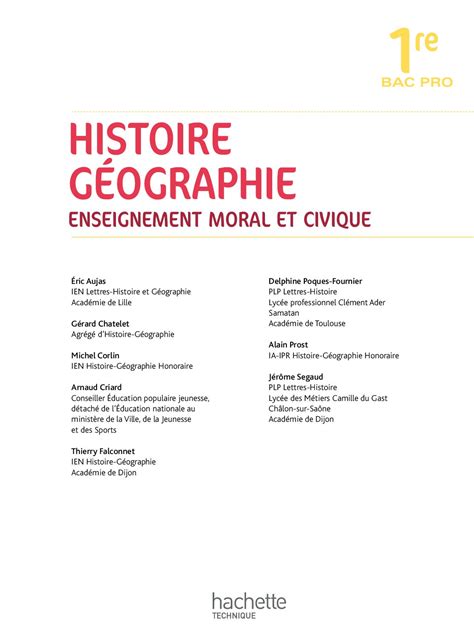 Calaméo Histoire Géographie EMC 1ère Bac Pro Éd 2016
