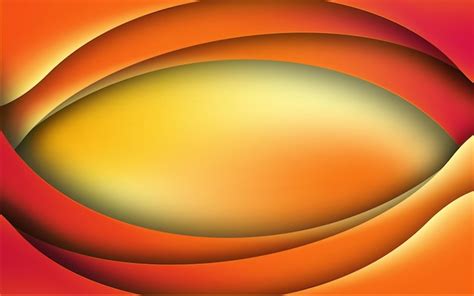 Premium Vector Abstract Wave Shape Orange Color Papercut Background