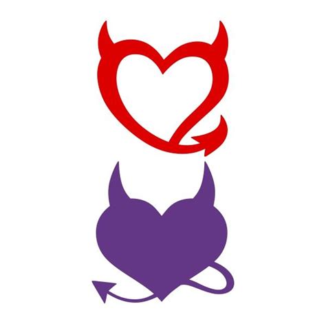 Devil Heart Svg Apex Svg Cuttable Designs And Fonts