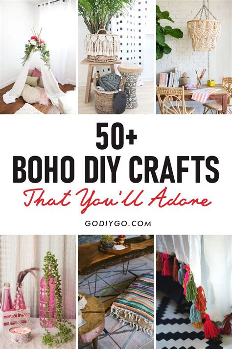 53 Boho Diy Crafts That You Will Adore Godiygo Diy Decor Crafts