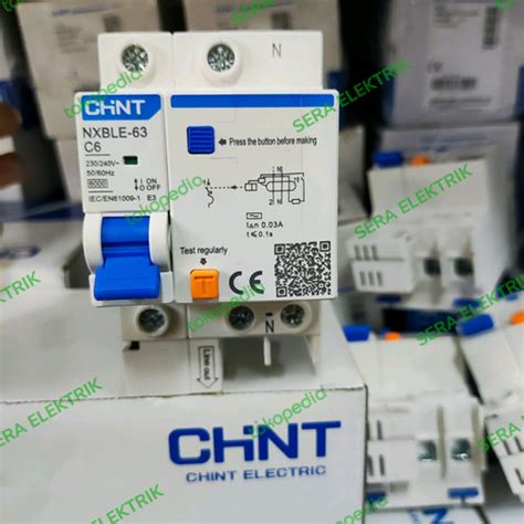 Jual RCBO CHINT NXBLE 63 ELCB MCB 1P N 6A 10A 16A 20A 25A 32A 40A 50A