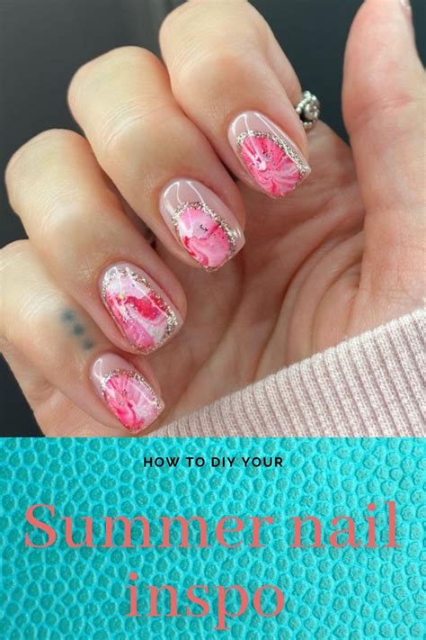 Summer Nails 2021 Cute Acrylic Nail Design With Short Nail Shape