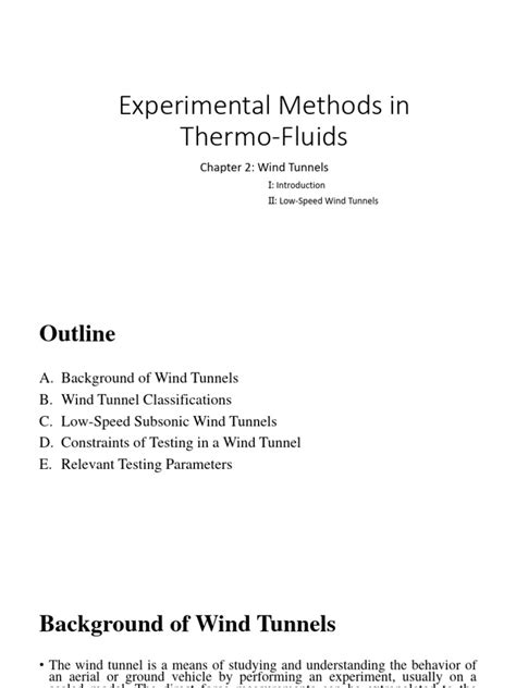 chapter 2 wind tunnel 1 pdf wind tunnel aerodynamics