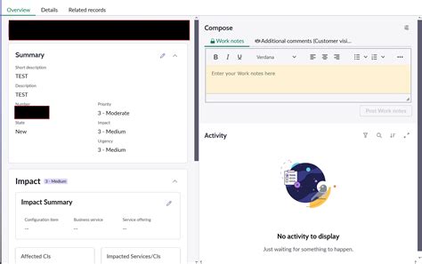 How To Add Content Of Activity Section Of The Ov Servicenow Community