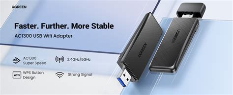 Amazon.com: UGREEN AC1300 USB WiFi Adapter 5G 2.4G Dual Band USB 3.0 ...