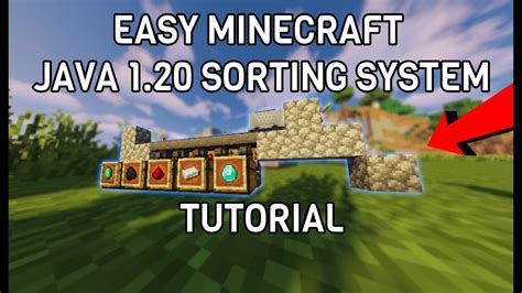 Easy Minecraft Automatic Sorting System Tutorial 1 20 Youtube