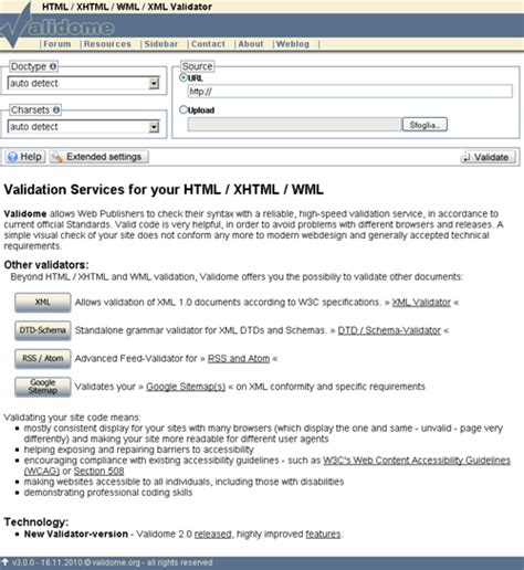 validazione codice html e css servizi gratis tutorial html