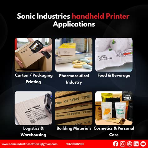 buy now sonic industries plastic thermal inkjet date coder handheld